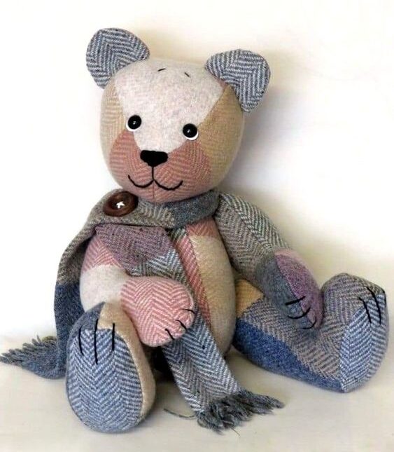 How to Make an Adorable Patchwork Teddy Bear - Crafts Ideas