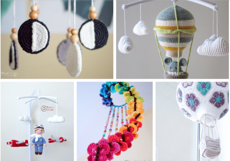 Awesome Crochet Baby Mobile - Free Patterns - Crafts Ideas
