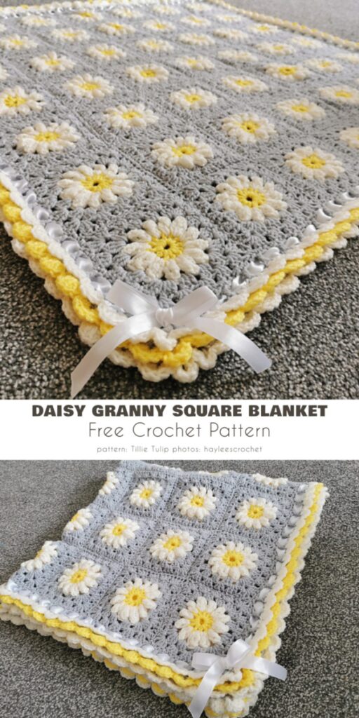 Free Patterns: Timeless Daisy Blanket - Crafts Ideas
