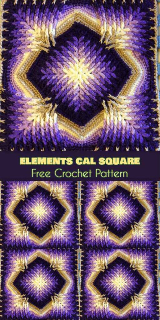Elements CAL crochet square pattern for Blankets: a complete guide ...