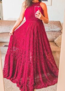 Long, Elegant, and Handcrafted: The Charm of Mari Castro's Crochet Long ...