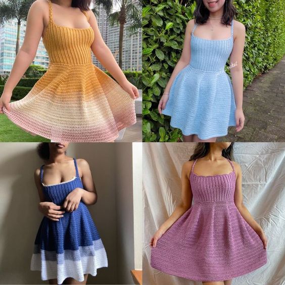 10 Charming Crochet Patterns for Short, Flared Dresses: A Beginner's ...